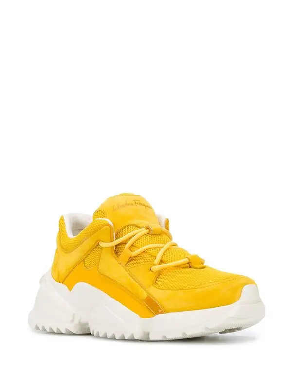 FERRAGAMO Skylar Two Tone Sneakers