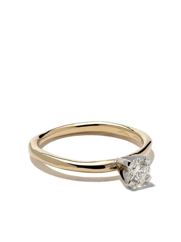 WOUTERS & HENDRIX 18kt Yellow And White Diamond Ring - Gold