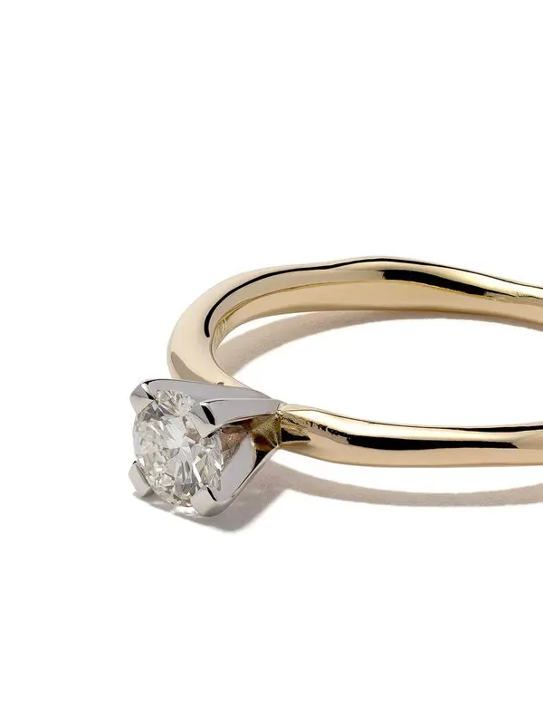 WOUTERS & HENDRIX 18kt Yellow And White Diamond Ring - Gold