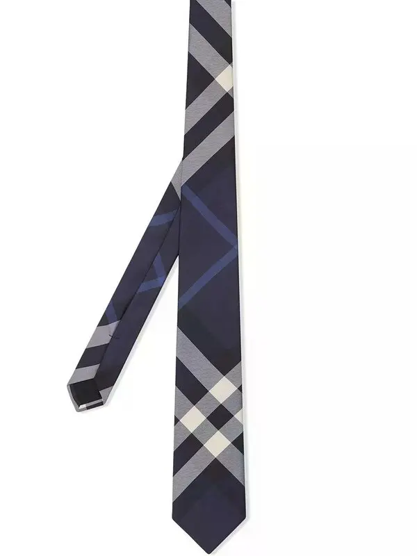 Burberry Classic Cut Neck Tie - Blue
