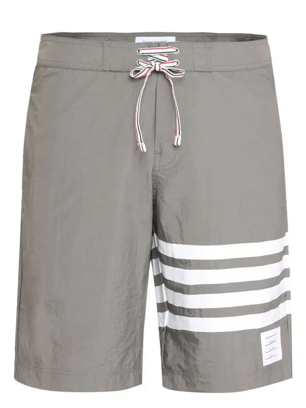 Thom Browne 4-bar Swim Shorts - Grey