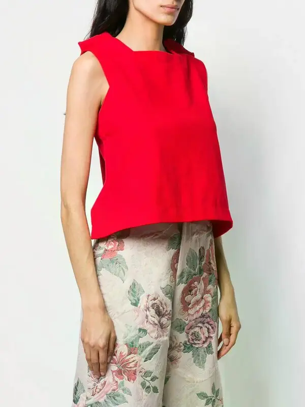 Comme Des Garçons Sleeveless Peplum Top