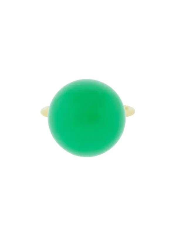 Irene Neuwirth 18kt Yellow Gold Chrysoprase Sphere Ring