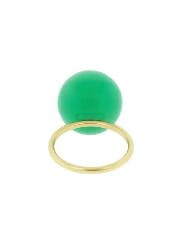 Irene Neuwirth 18kt Yellow Gold Chrysoprase Sphere Ring