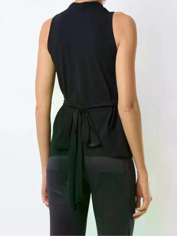 AMIR SLAMA Sleeveless Wrap Blouse