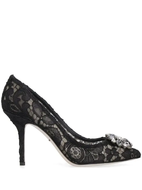 Dolce & Gabbana 90mm Brooch-detail Pumps