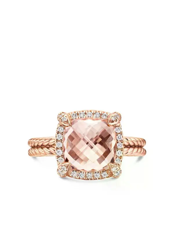 David Yurman 18kt Rose Gold Chatelaine Ring