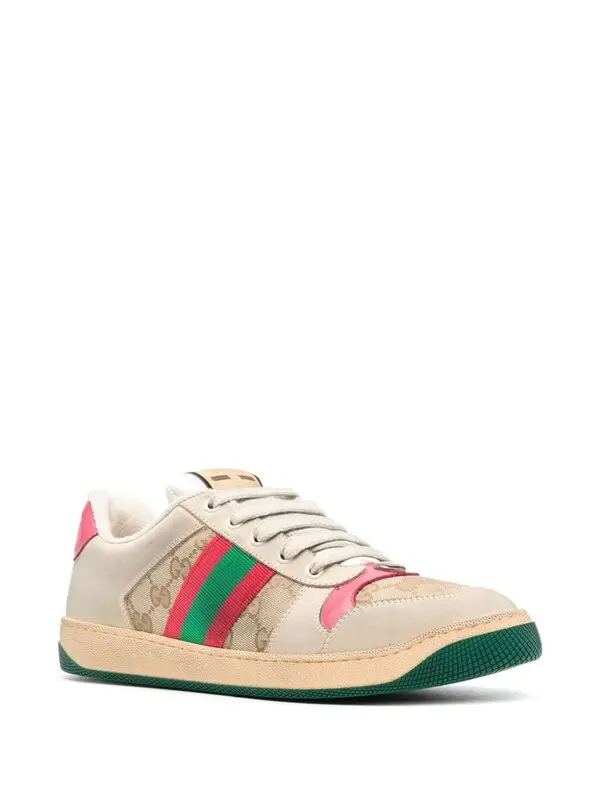 Gucci Screener Distressed Sneakers