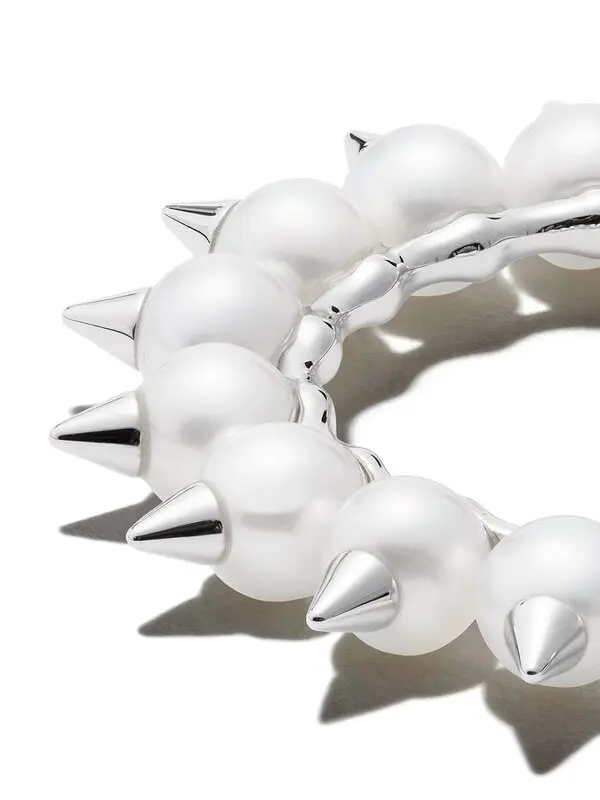 TASAKI 18kt Danger Tribe Pearl Hoop Earrings