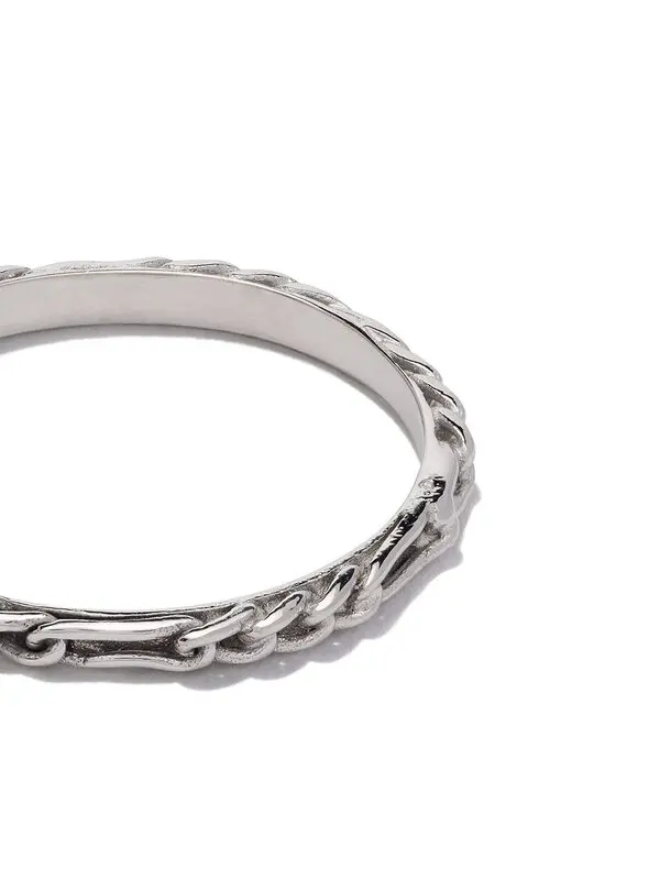 WOUTERS & HENDRIX 18kt Figaro Chain Ring - Silver