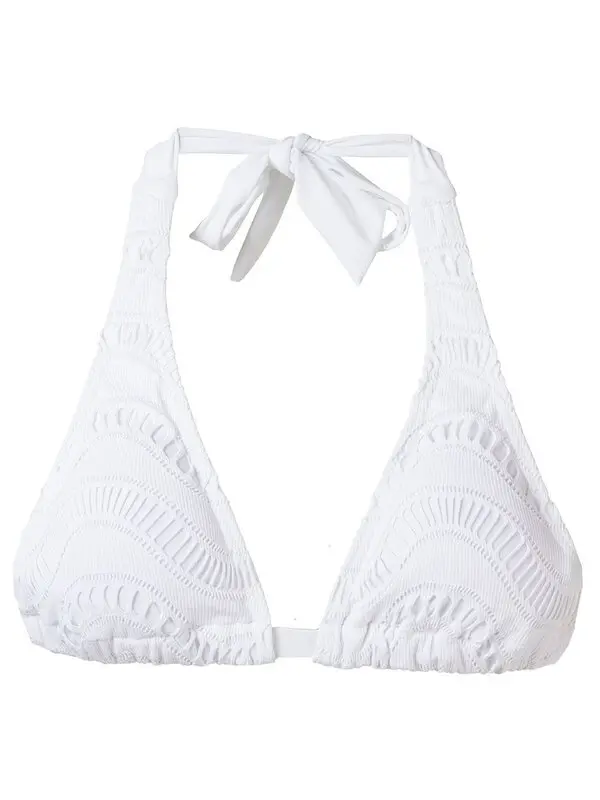 AMIR SLAMA Triangle Bikini Top - White