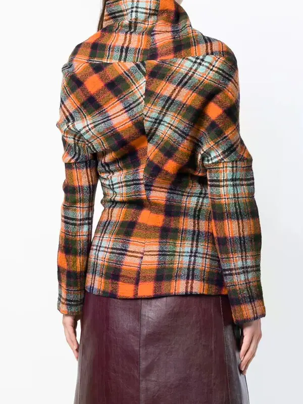 Comme Des Garçons Plaid Deconstructed Jacket