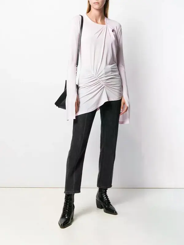 BEN TAVERNITI UNRAVEL PROJECT Asymmetric Long Sleeve Top