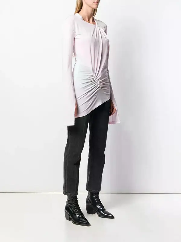 BEN TAVERNITI UNRAVEL PROJECT Asymmetric Long Sleeve Top