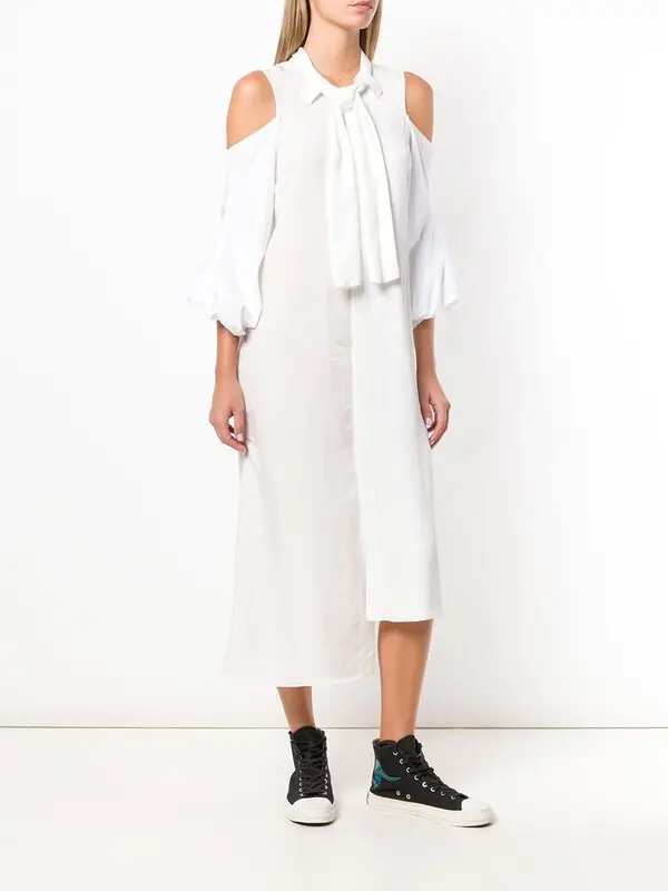 JW Anderson Bow Detailed Midi Dress