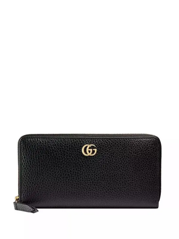Gucci Gg Marmont Leather Zip-around Wallet - Black