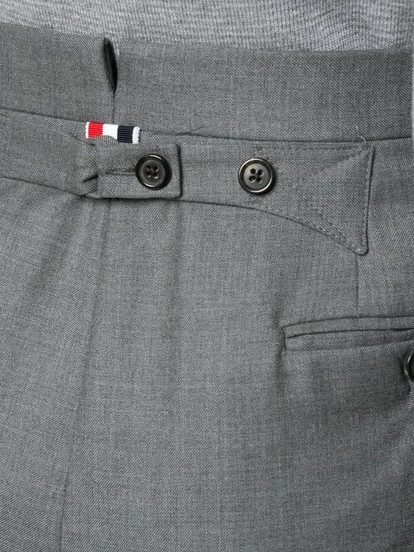Thom Browne Super 120s Cropped Trousers - Grey