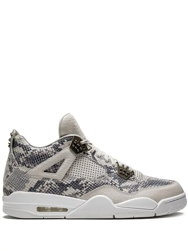 JORDAN Air 4 Retro Premium Sneakers - Grey