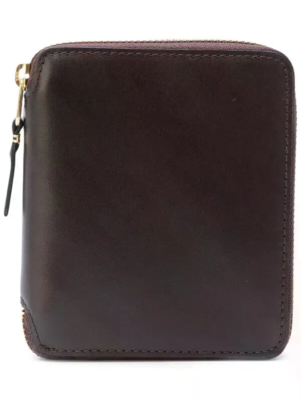 Comme Des Garçons Zip-around Leather Wallet - Brown