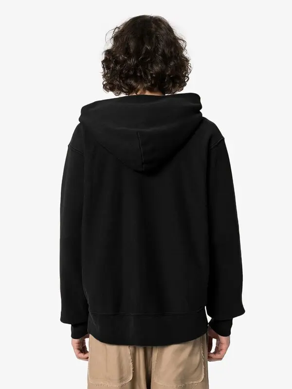 LES TIEN Cropped Cotton Hoodie