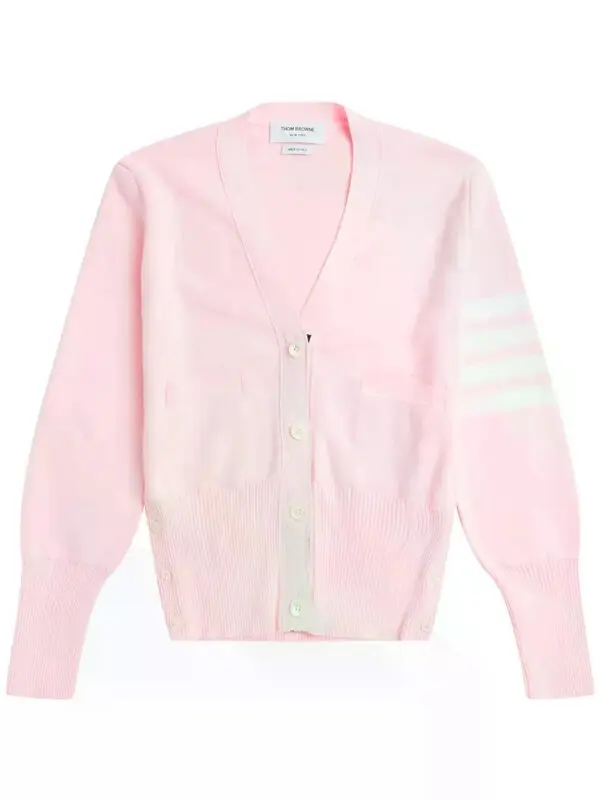 Thom Browne 4-bar Stripe Cotton Cardigan