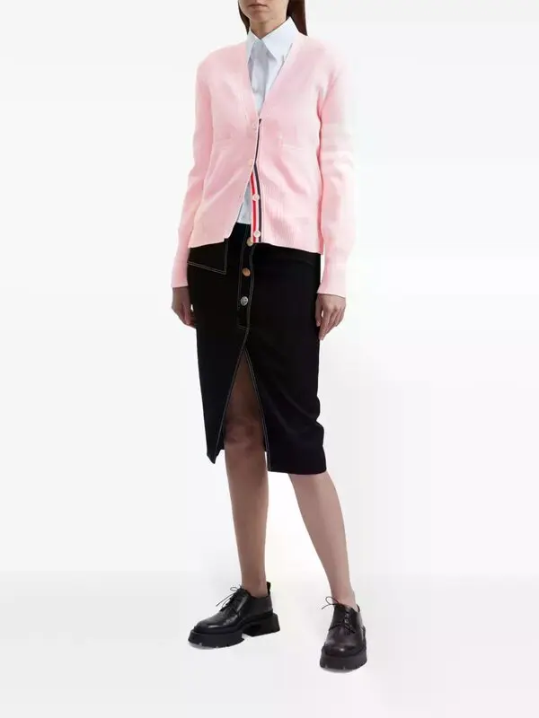 Thom Browne 4-bar Stripe Cotton Cardigan