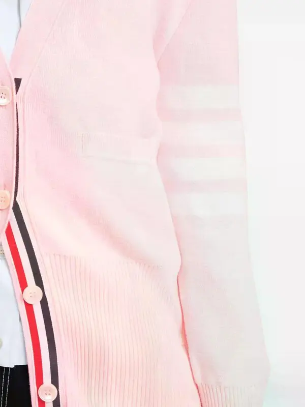 Thom Browne 4-bar Stripe Cotton Cardigan