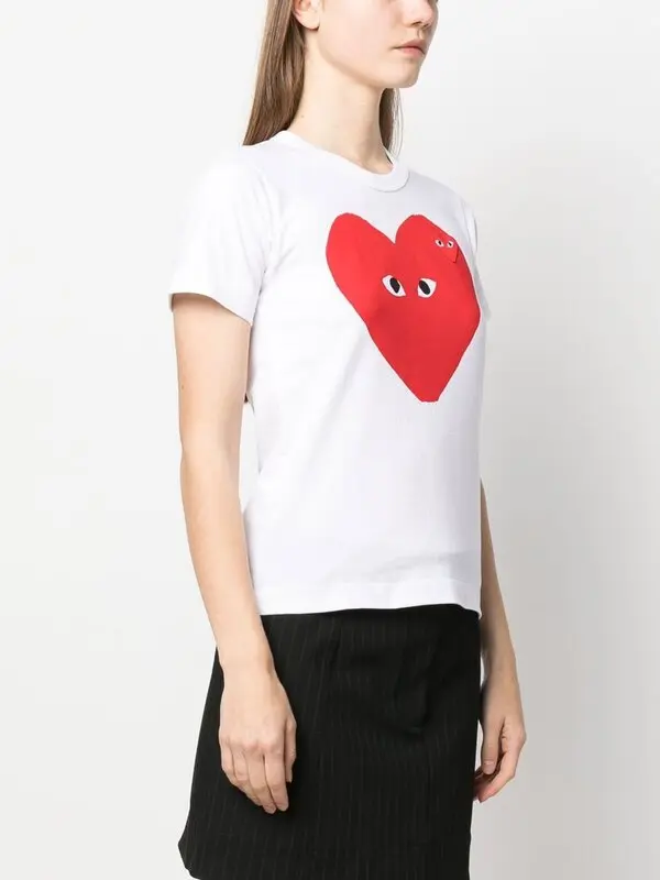 Play Comme Des Garcon Heart Print T-shirt