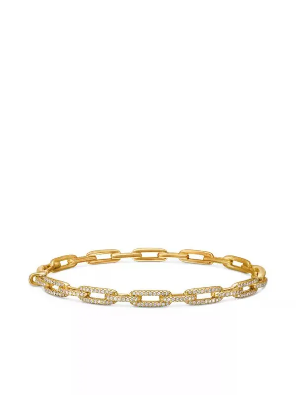 David Yurman 18kt Yellow Diamond Chain Bracelet