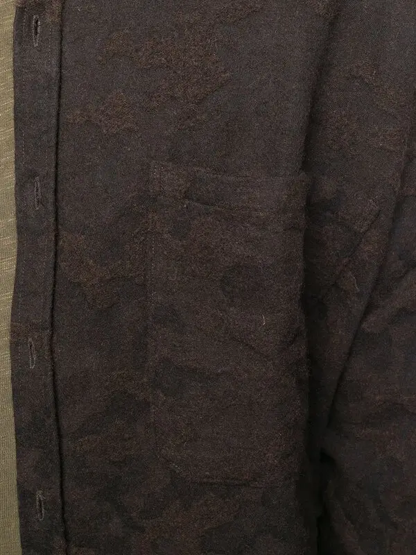 Faith Connexion Oversized Textured Shirt - Brown