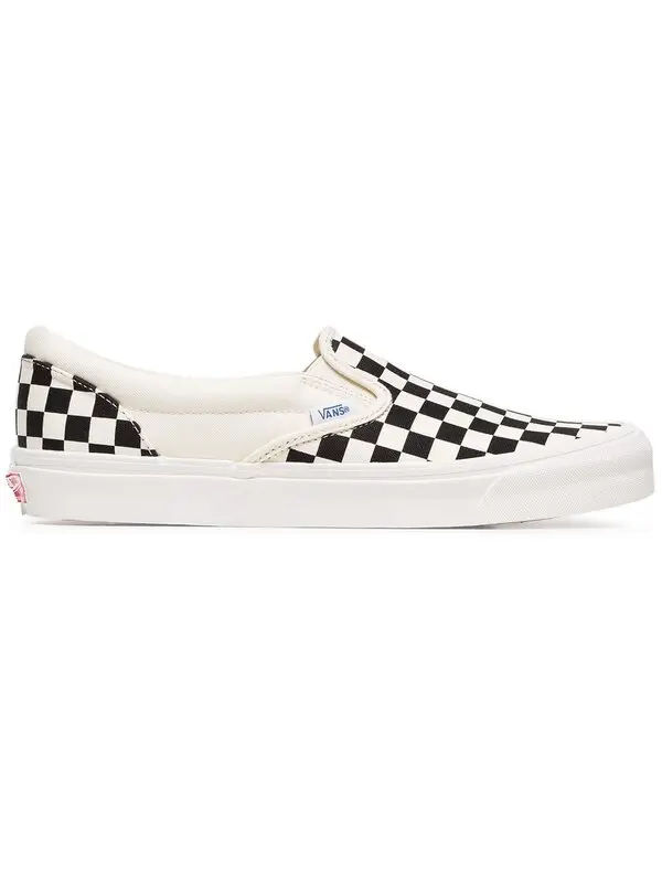 VANS Og Classic Slip-on Checkerboard Sneakers - Black