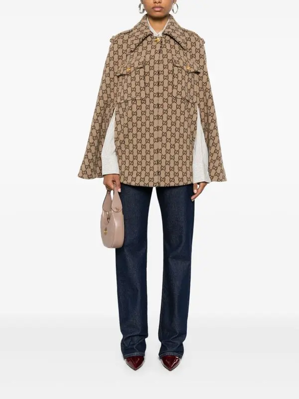 Gucci Gg Wool Cape