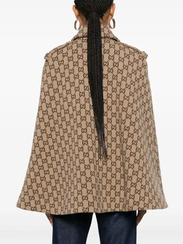 Gucci Gg Wool Cape