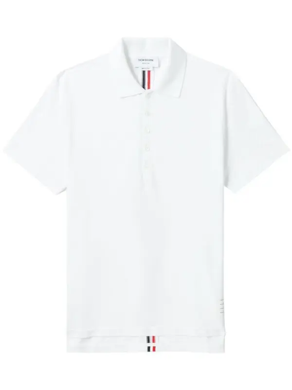 Thom Browne Back-stripe Polo Shirt - White