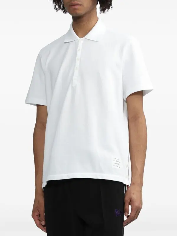 Thom Browne Back-stripe Polo Shirt - White