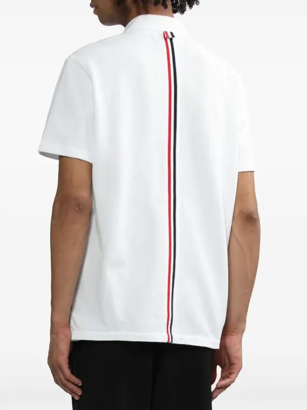 Thom Browne Back-stripe Polo Shirt - White
