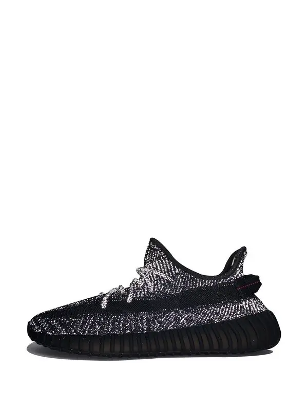 Yeezy Boost 350 V2 Reflective Static Sneakers Black Editorialist