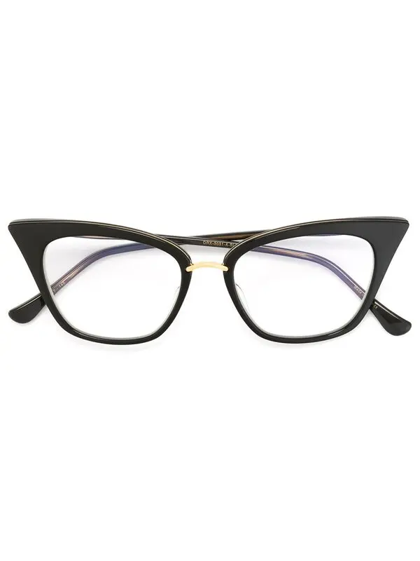 Dita Rebella Cat-eye Glasses - Black