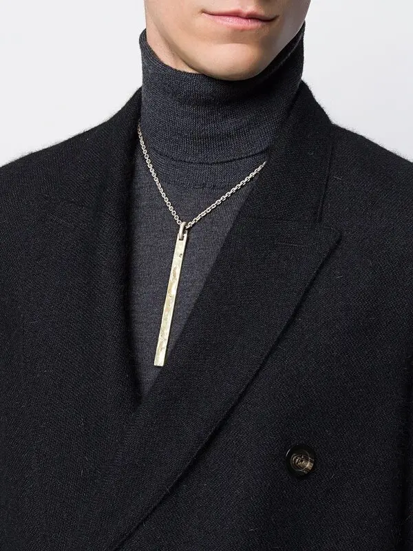 PARTS OF FOUR Plate Necklace - Silver