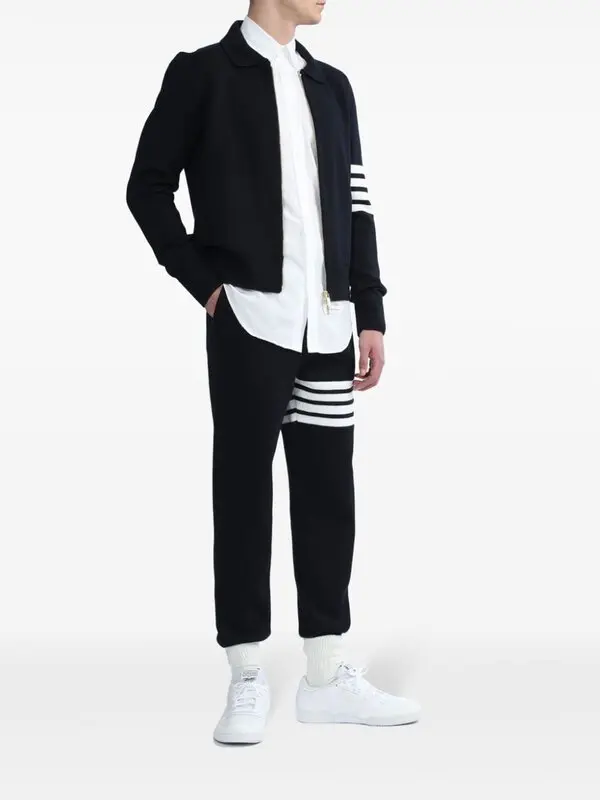 Thom Browne 4-bar Cotton Track Pants - Blue