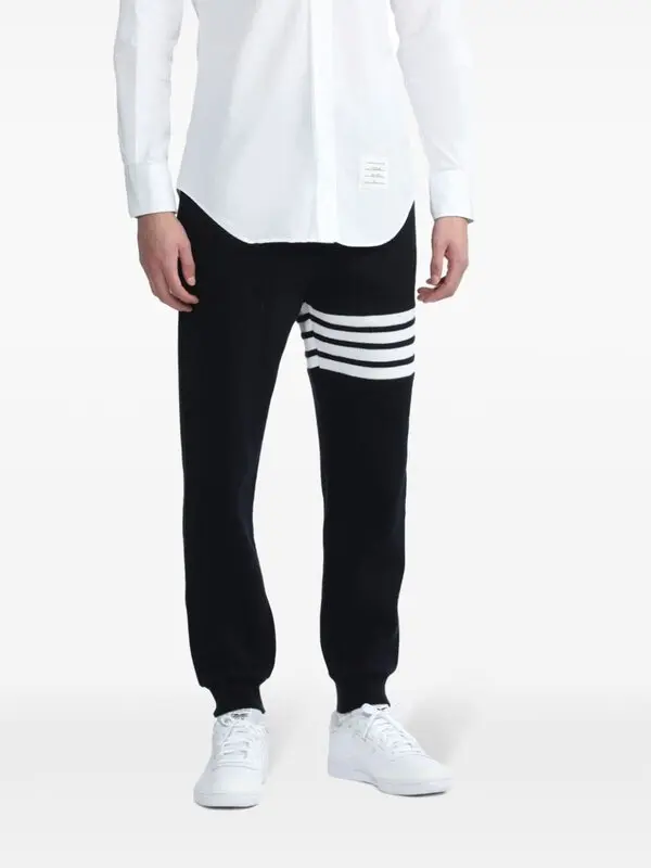 Thom Browne 4-bar Cotton Track Pants - Blue