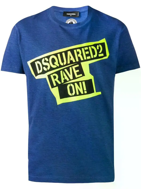 Dsquared2 Graphic Print T-shirt - Blue