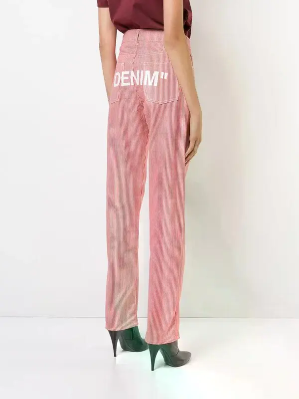 Off-White Striped Jeans