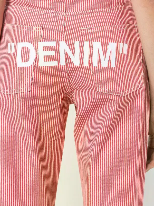 Off-White Striped Jeans