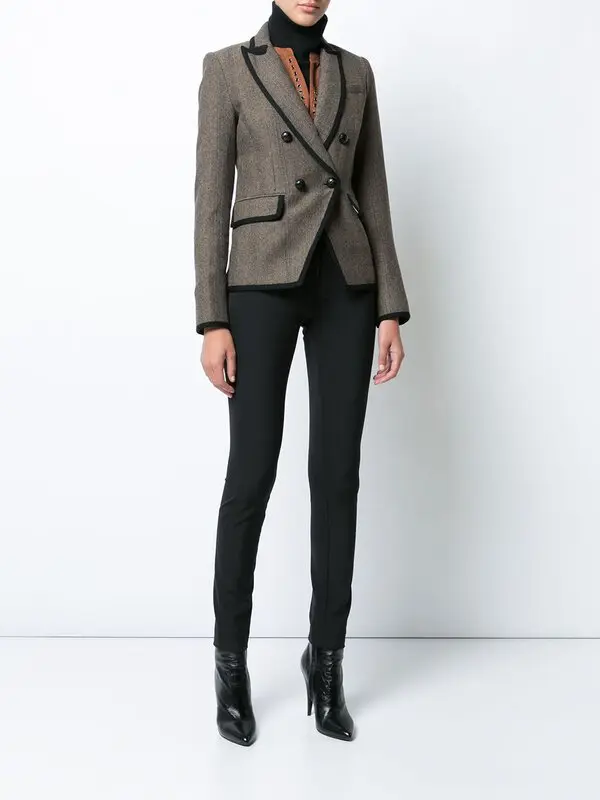 Veronica Beard Classic Fitted Trousers - Black