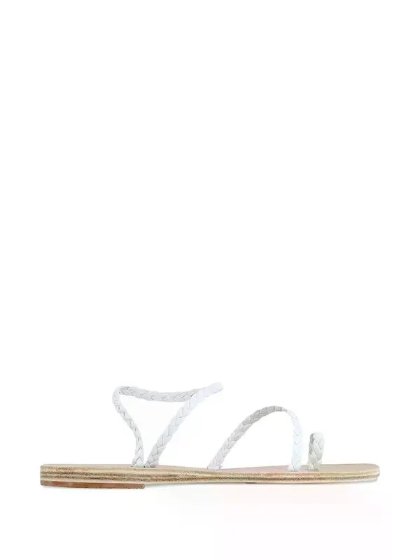 ANCIENT GREEK SANDALS Eleftheria Braided Sandals - White