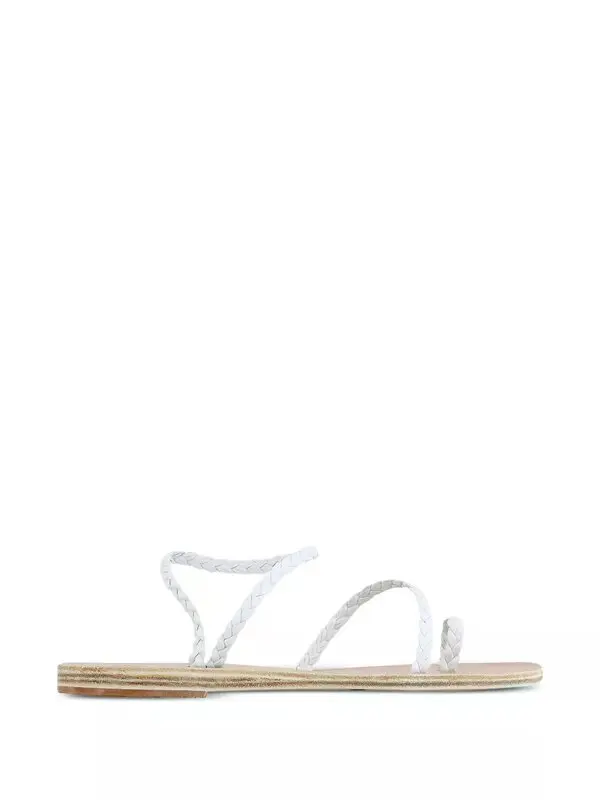 ANCIENT GREEK SANDALS Eleftheria Braided Sandals - White