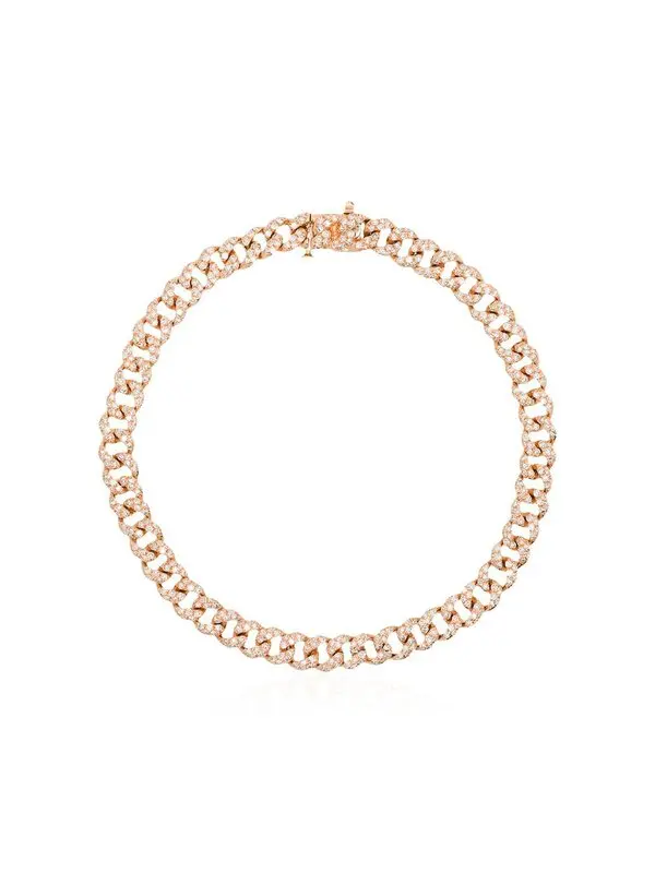 Shay 18k Diamond Link Bracelet - Pink