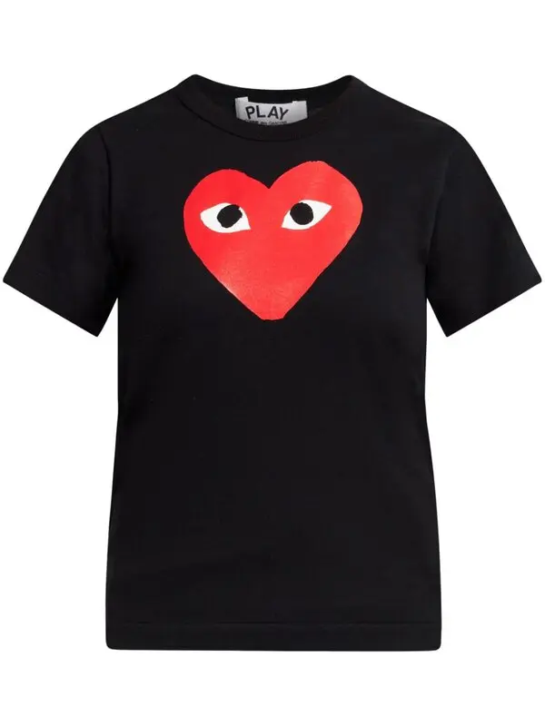 Play Comme Des Garcon Heart-print T-shirt