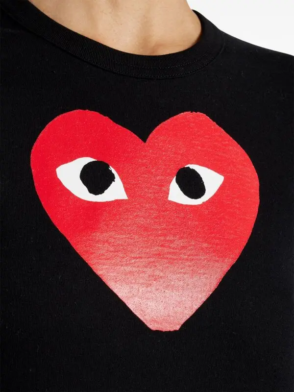 Play Comme Des Garcon Heart-print T-shirt